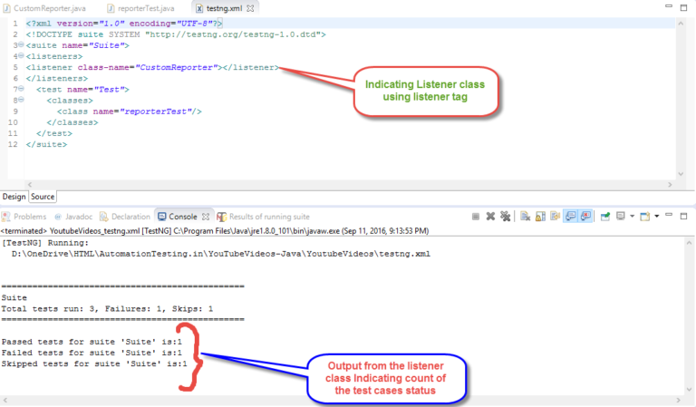Custom Reporter In Testng Selenium Webdriver Appium Complete Tutorial