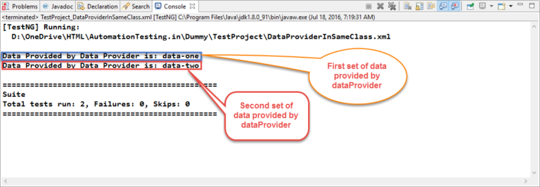 Testng Dataprovider Selenium Webdriver Appium Complete Tutorial