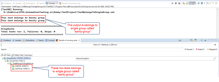 Testng Grouping Tests Selenium Webdriver Appium Complete