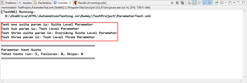 Parameterization Using Testngxml File Selenium Webdriver Appium 9475